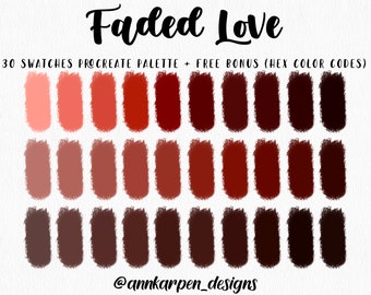Faded Color Palette - Etsy