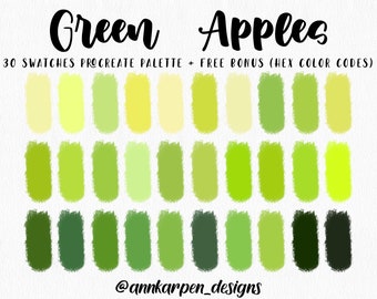 Florida Beaches Procreate Palette, 30 HEX Color Codes, Instant Digital ...