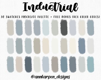 Cold Color Swatches - Etsy