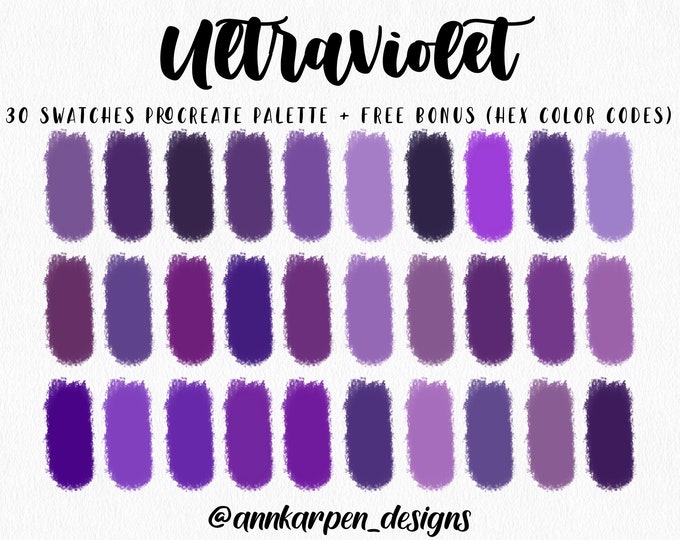 Polar Blush Color Palette Winter Hex Codes for Procreate Swatches ...