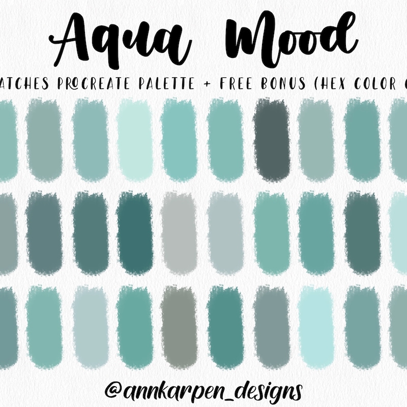 Aqua Color - Etsy