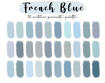 Dirty Blue Palette | Etsy