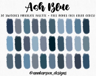 Ash Blue Color - Etsy