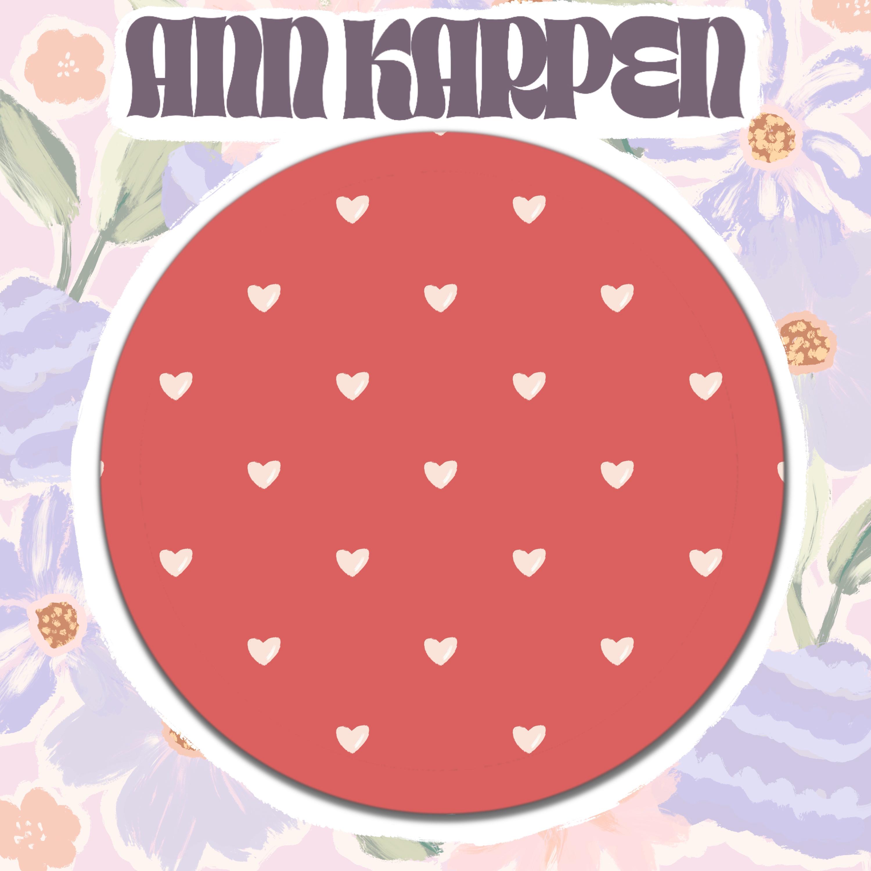 LOVE POEM - Seamless Digital Paper Pattern, Pink Red Hearts Romantic ...
