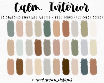 Red Hair Procreate Palette 30 HEX Color Codes Instant - Etsy