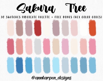 Sakura Color Palette - Etsy