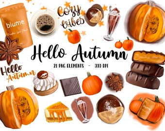21 Cozy Fall Clipart - Etsy