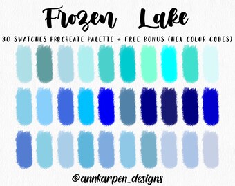 Frozen Color Palette - Etsy