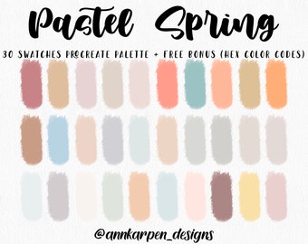 Neutral Spring Color Palette - Etsy