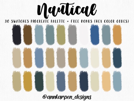Nautical Color Palette Design The Best Blue Color Palettes For
