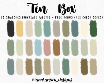 Earthy Color Palette Hex Codes - Etsy