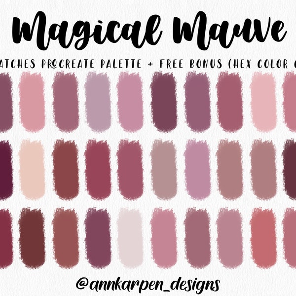 Magical Mauve Color Palette - Etsy
