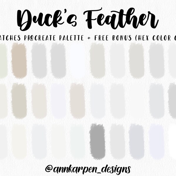 White Duck Palette - Etsy