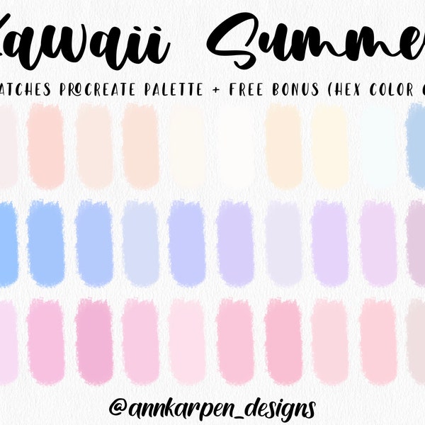 Soft Summer Color Swatches - Etsy
