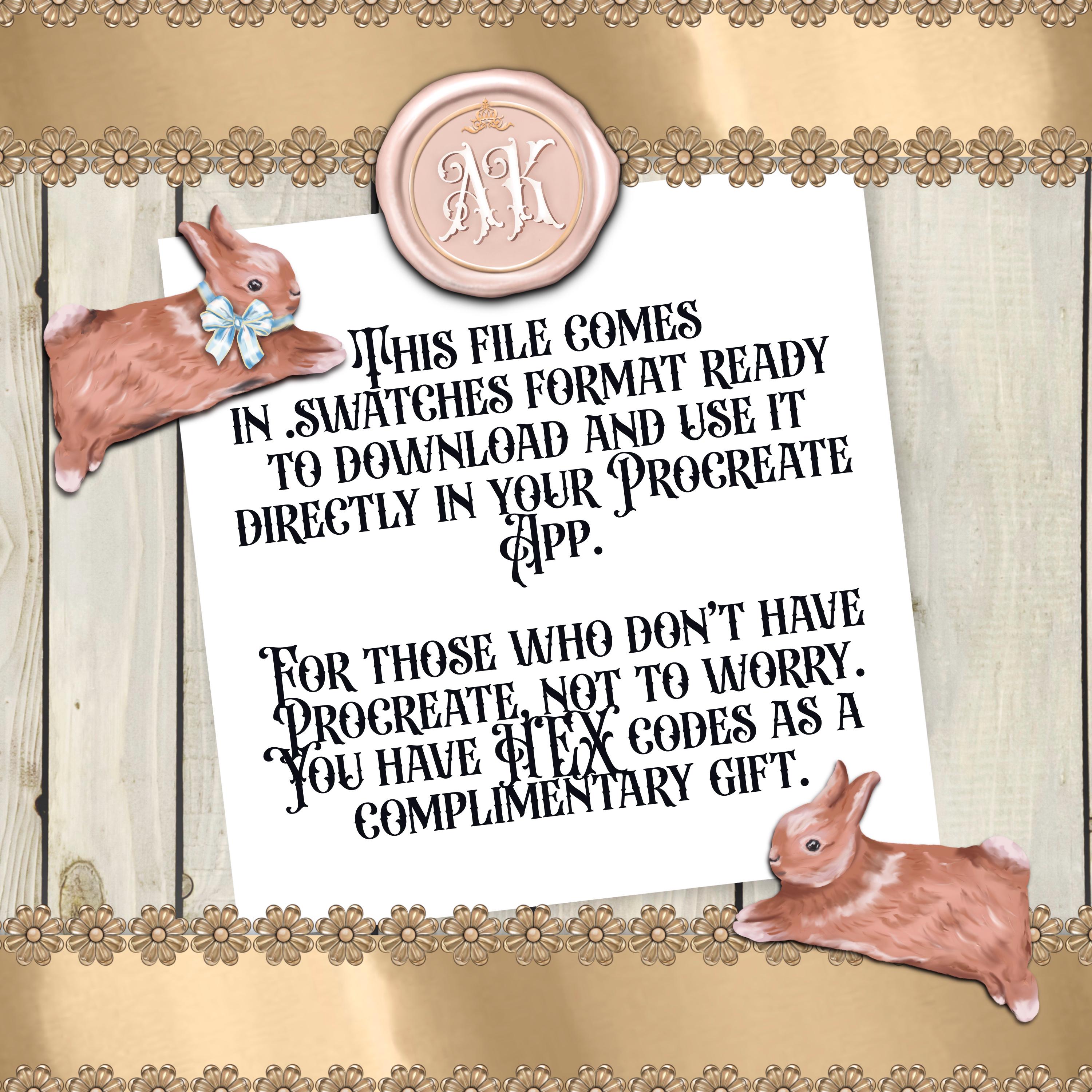 Dreamy Blue Procreate Palette, 30 HEX Color Codes, Instant Digital ...