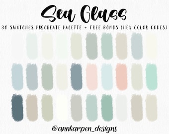 Retro Yellow Procreate Palette, 30 HEX Color Codes, Instant Digital ...