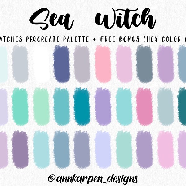 Witch Color Palette - Etsy
