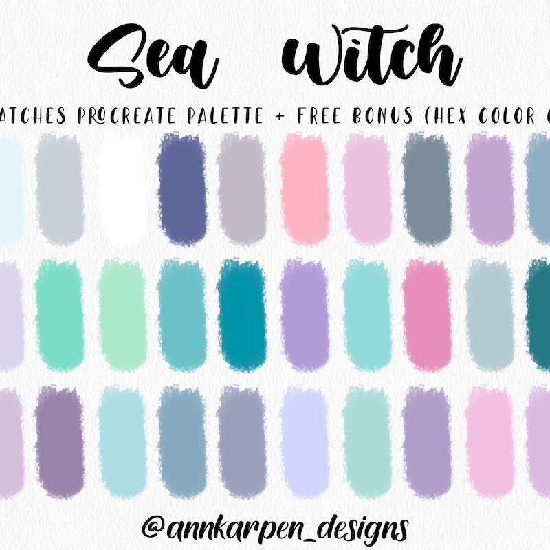 Witch Color Palette - Etsy