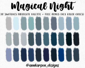 Midnights Color Palette Color Swatches Taylor Swift - Etsy UK