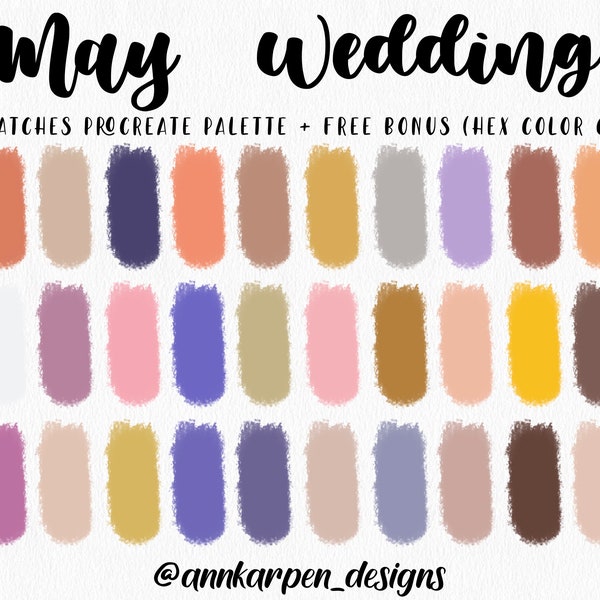 May Color Palette - Etsy