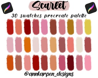 Scarlet Red Colors - Etsy