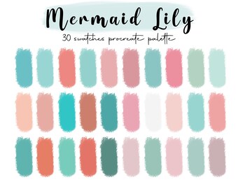 Mermaid Pastel Color - Etsy