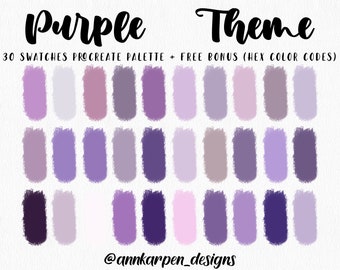 Nautical Procreate Palette 30 HEX Color Codes Instant - Etsy