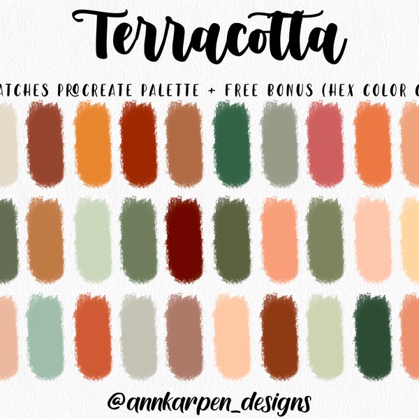Terracotta Hex Codes - Etsy