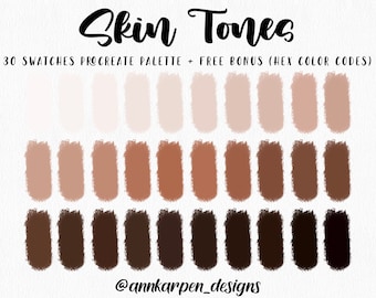 Raw Honey Procreate Palette, 30 HEX Color Codes, Instant Digital ...