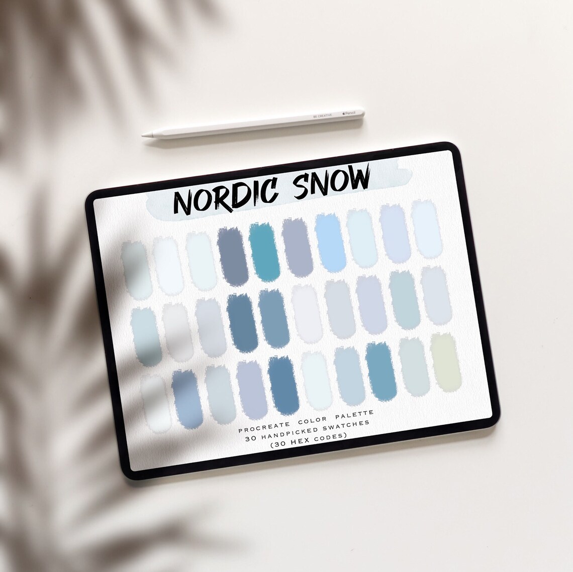 Nordic Snow Procreate Palette 30 HEX Handpicked Colors - Etsy Nordic Snow Procreate Palette 30 HEX Handpicked Colors - Etsy