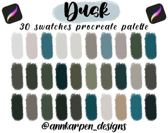 Dusk Color Palette - Etsy