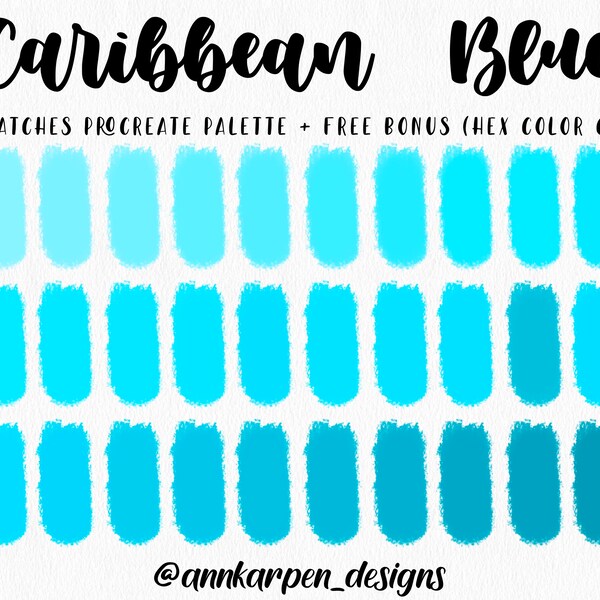 Caribbean Color Palette - Etsy