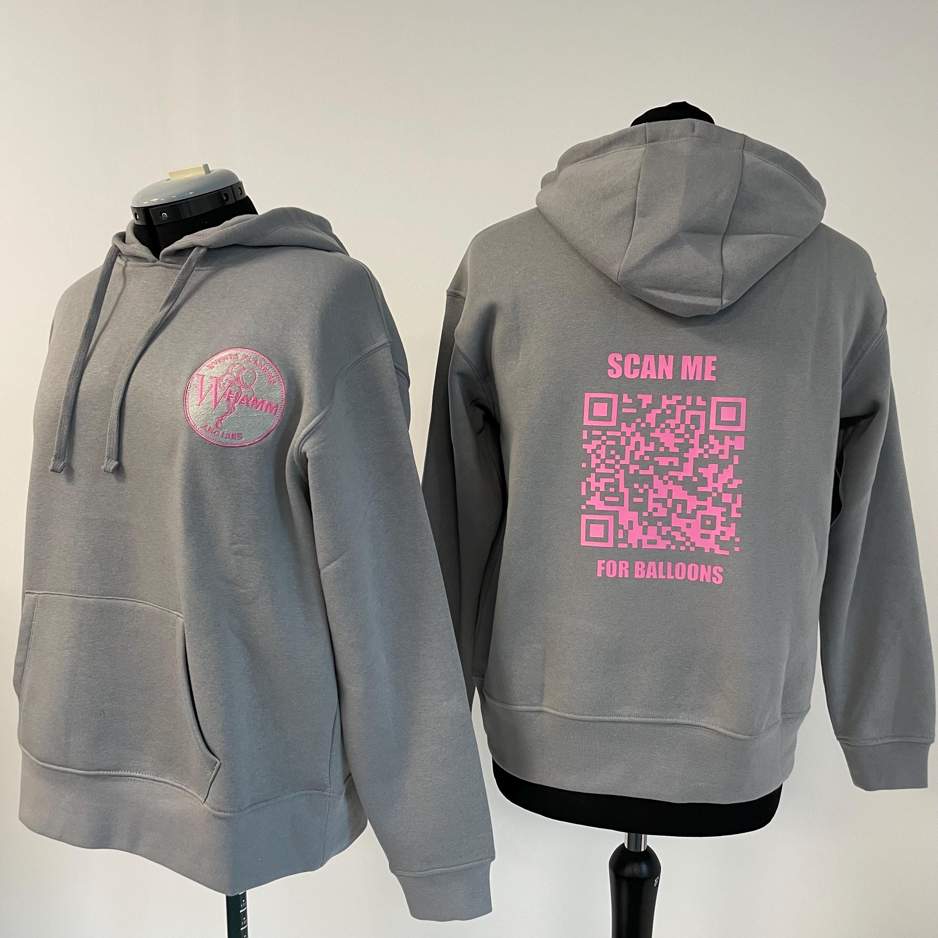 Custom Embroidered Hoodie - Front & Back - Etsy
