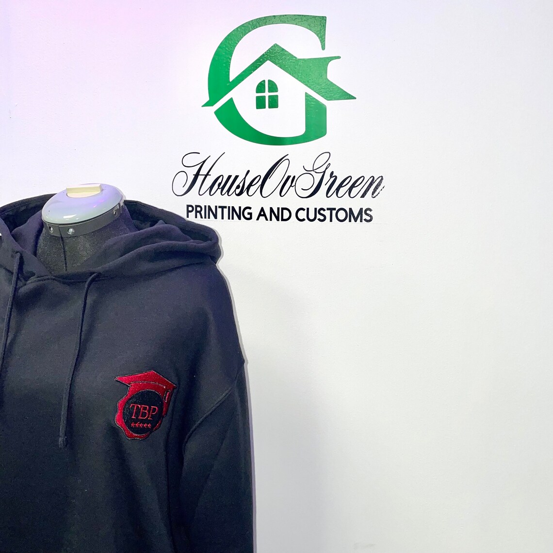 Custom Embroidered Hoodie - Front & Back - Etsy