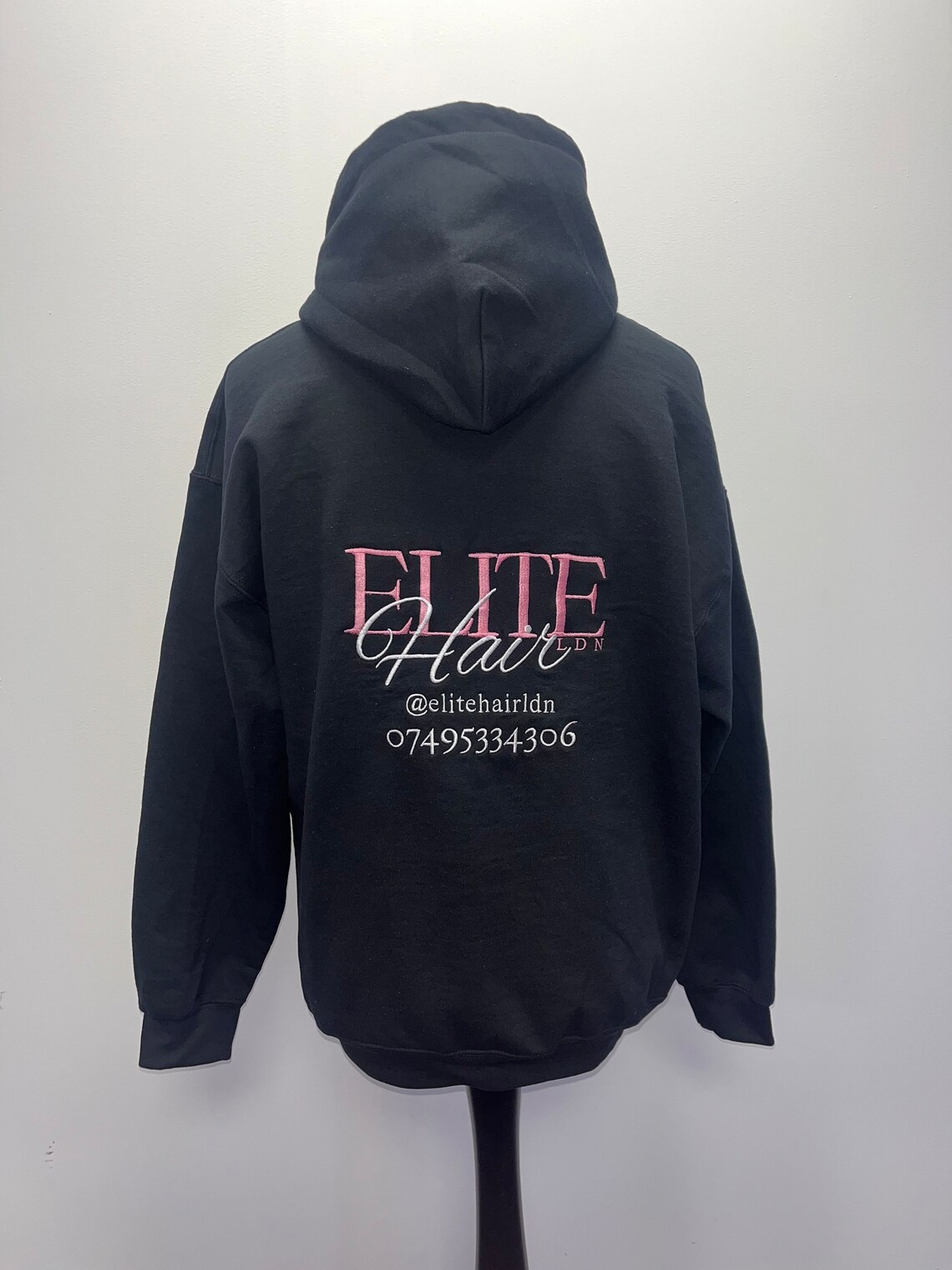 Custom Embroidered Hoodie - Front & Back - Etsy