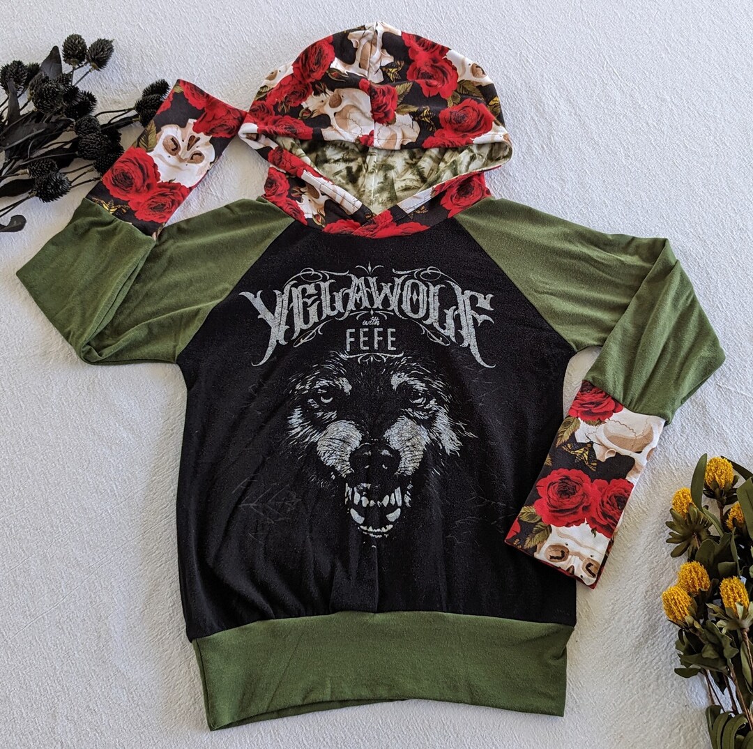 6-9 Year Yelawolf With Fefe Grow With Me Children's Hoodie Upcycled ...