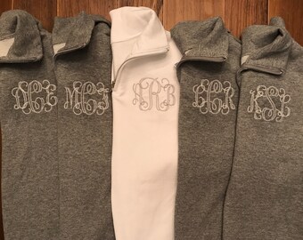 Monogrammed Quarter Zip - Etsy