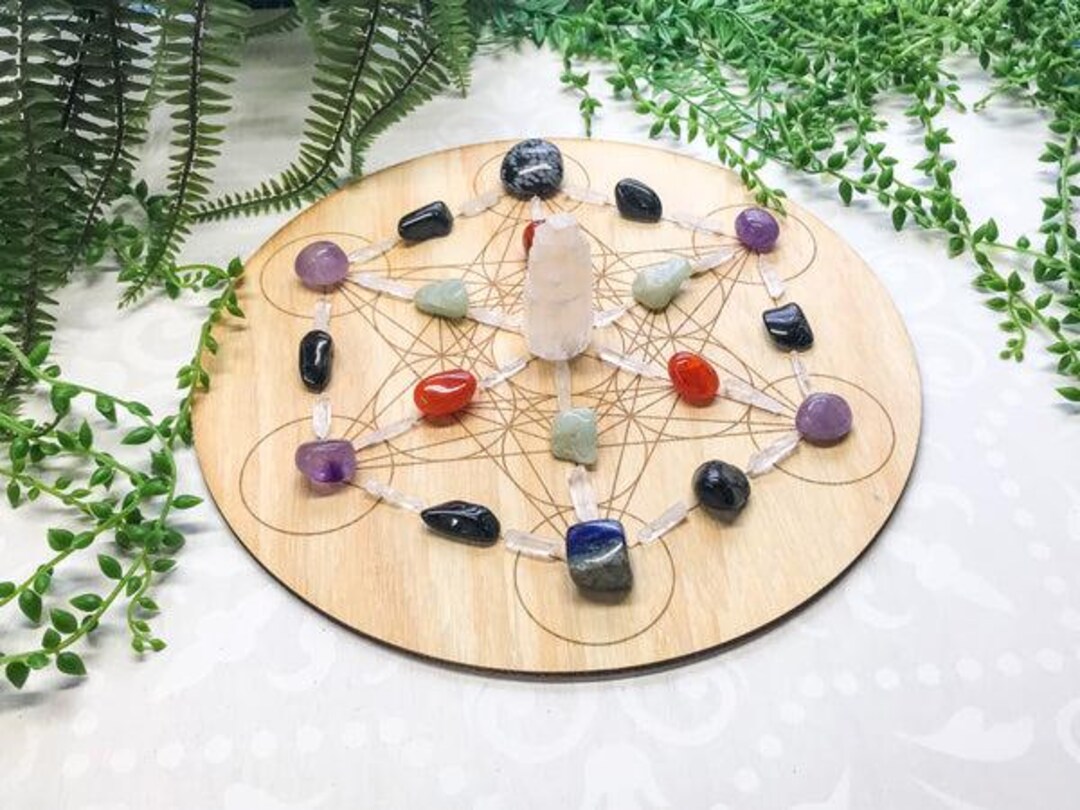 Meditation Enhancer A - Crystal Energy Grid Pack for Grounding ...