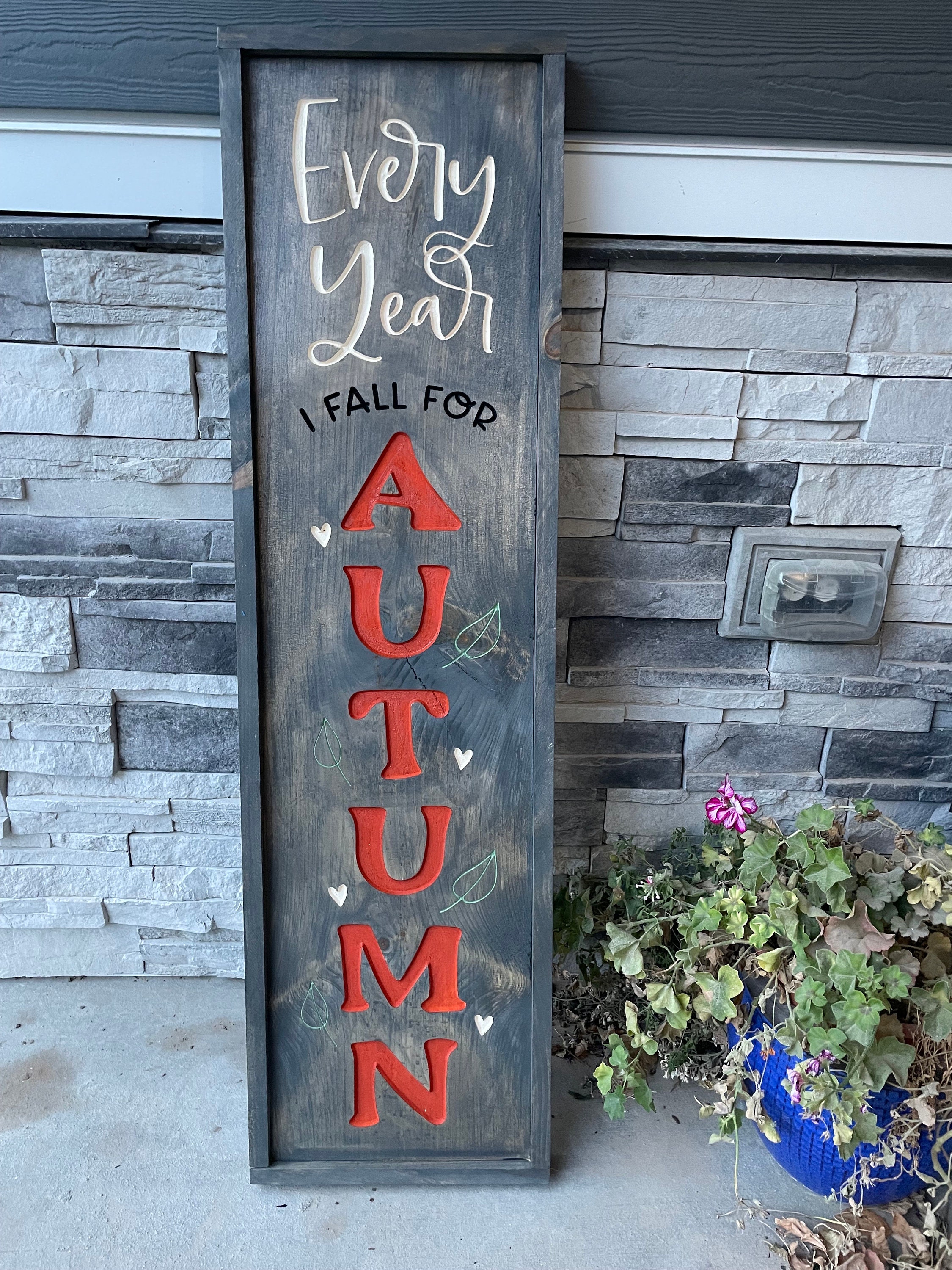 Autumn Porch Sign / Fall Porch Sign / Christmas Porch Sign / - Etsy