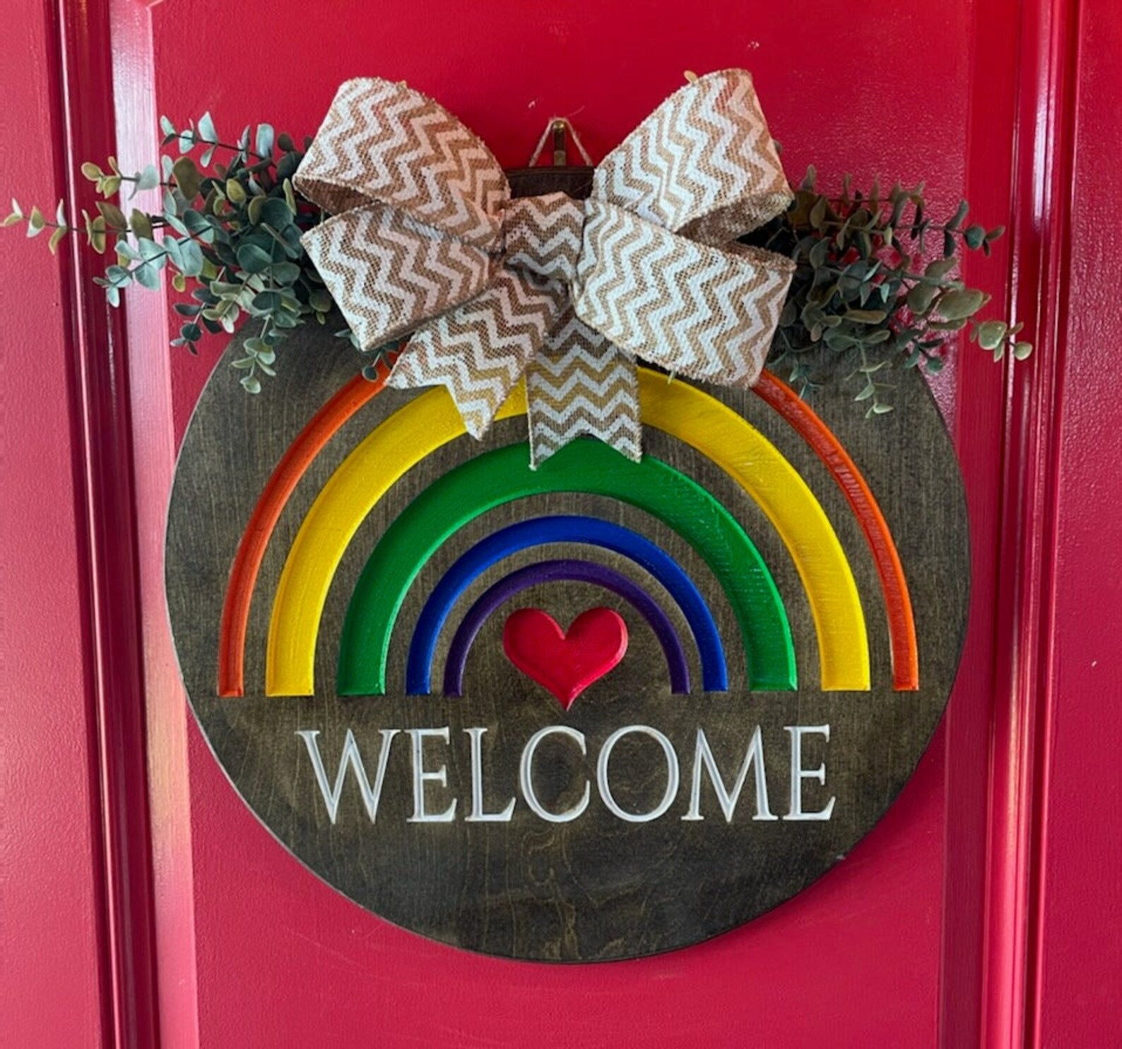 Come as You Are Door Hanger / Rainbow Door Decor / Rainbow / - Etsy