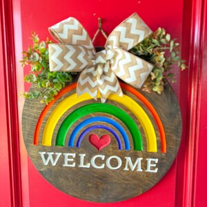 Come as You Are Door Hanger / Rainbow Door Decor / Rainbow / LGBTQIA+ ...