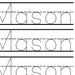 Custom Cursive Name Handwriting Practice Sheet, Editable Tracing ...