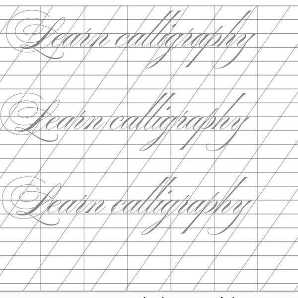 Calligraphy Handwriting Worksheets - Etsy
