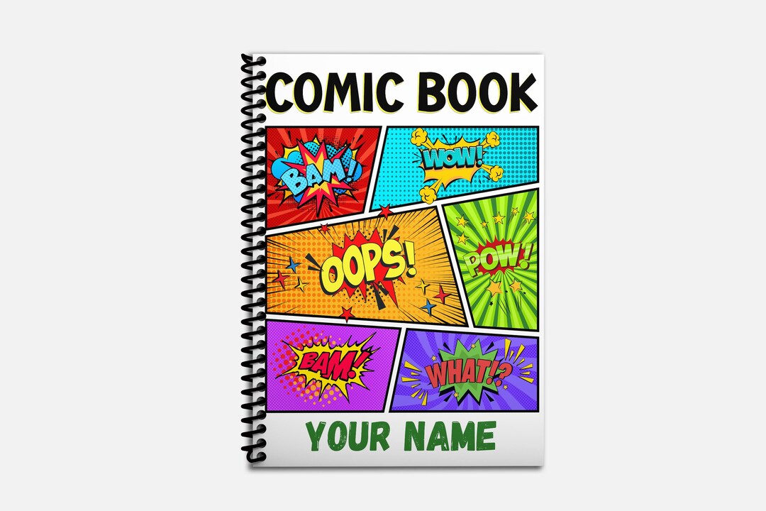 Custom Comic Book Personalized Cover Art Journal Manga Sketchbook ...