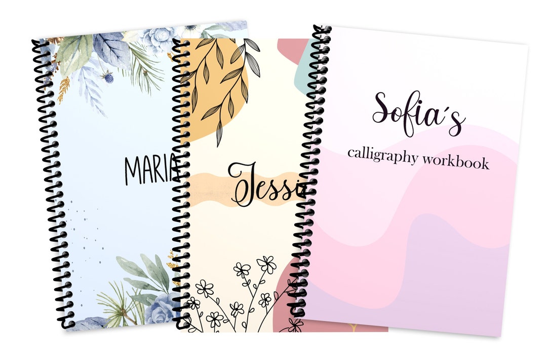 Custom Name Calligraphy Practice Notebook, Workbook for Penmanship ...