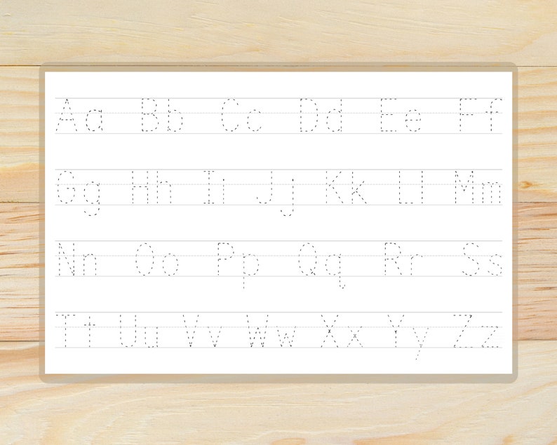 Personalized Animal Alphabet Placemat With Custom Name, ABC Kids Place ...