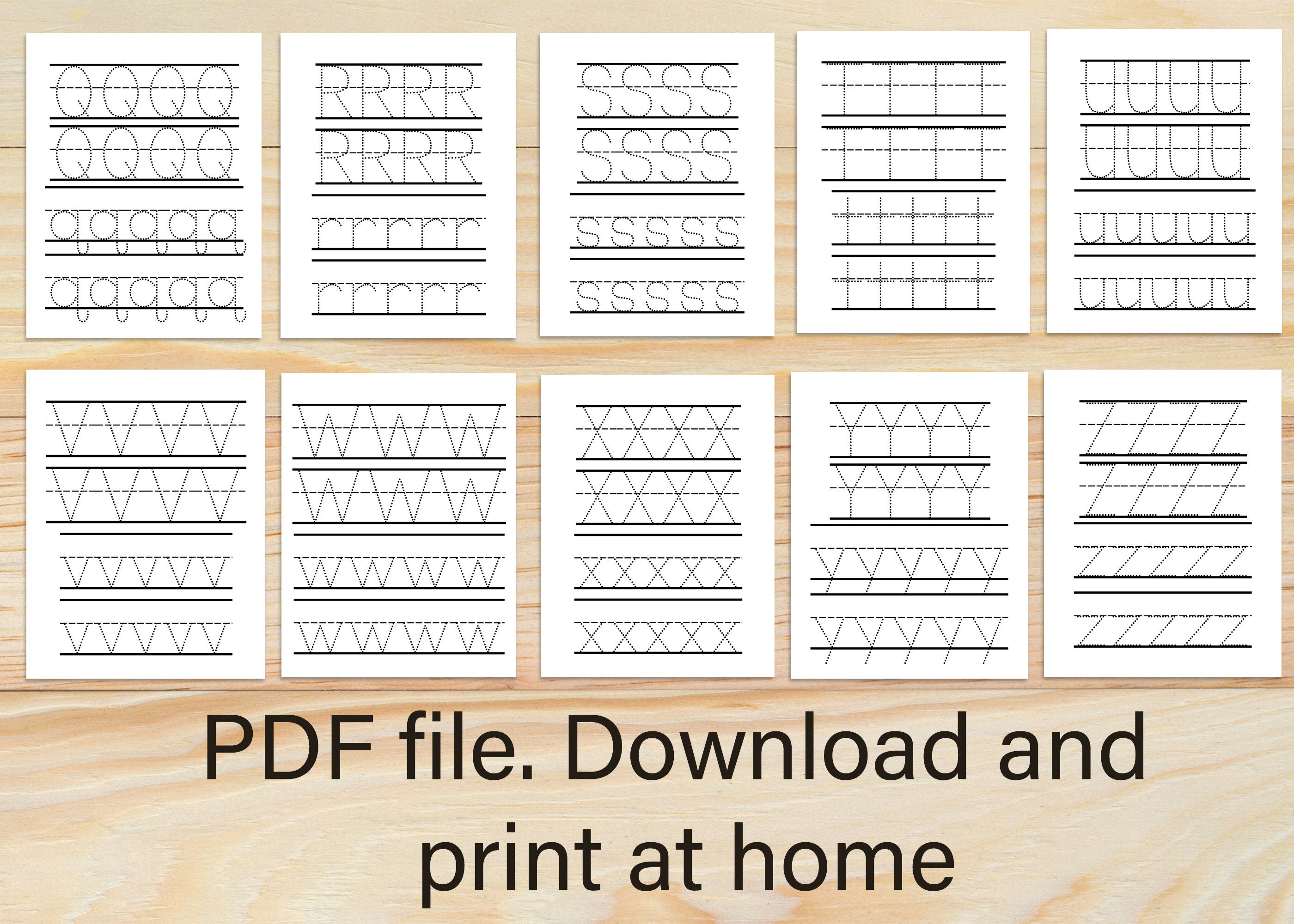 Custom Name Tracing Worksheet Alphabet Handwriting Practice Writing ...