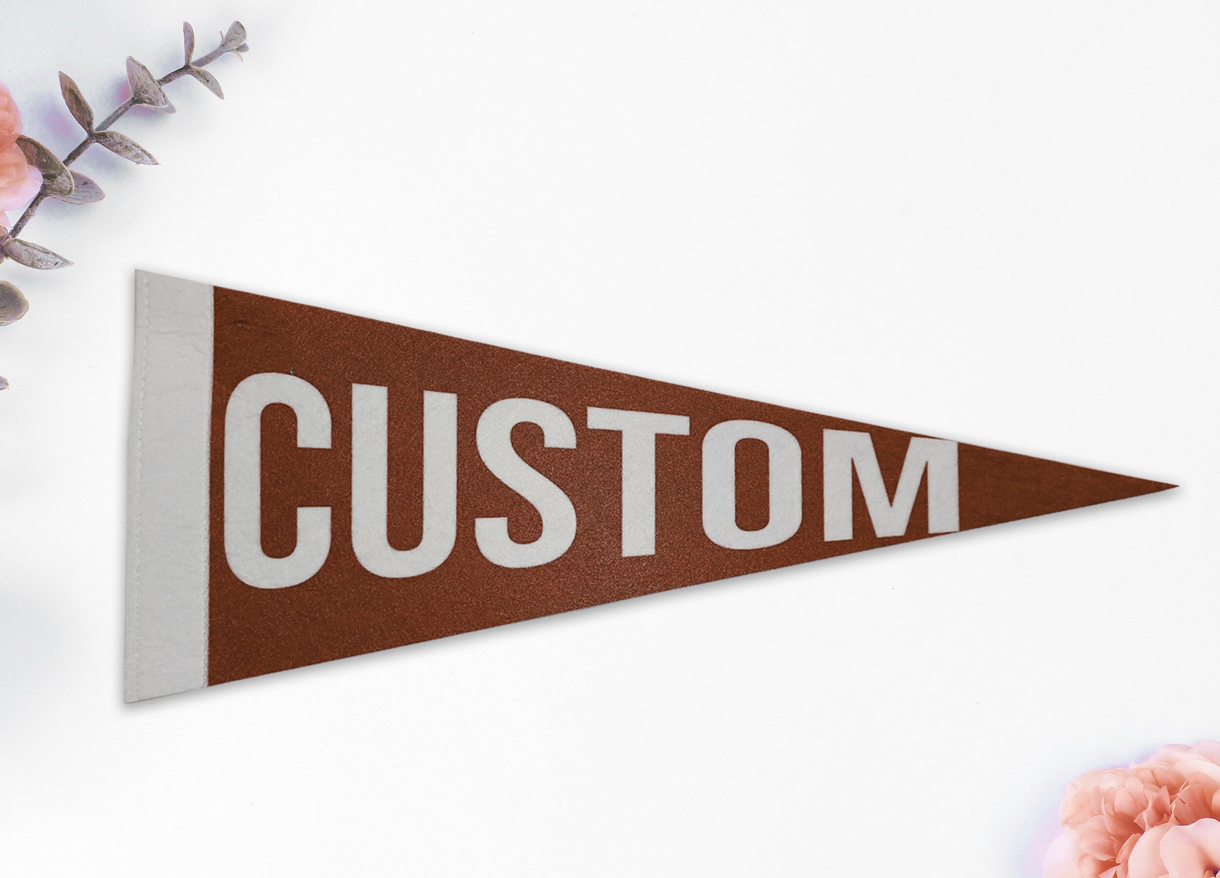 Custom Pennant Flag Banner, Large Felt Pennant, Personalized Name ...