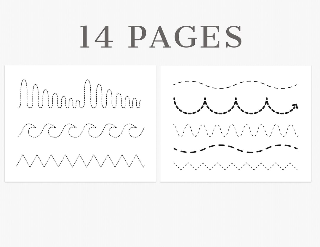 Preschool Tracing Printable Worksheets, Trace Lines Pre Writing Skills ...