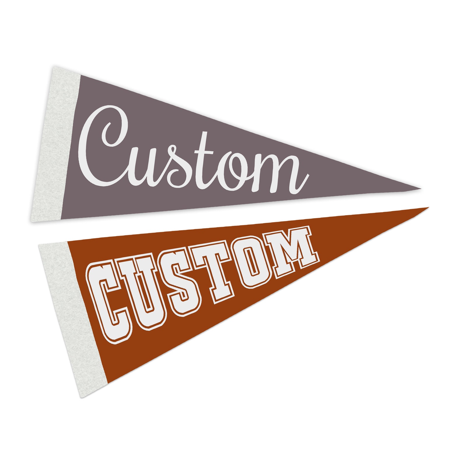 Custom Pennant Flag Banner, Large Felt Pennant, Personalized Name ...